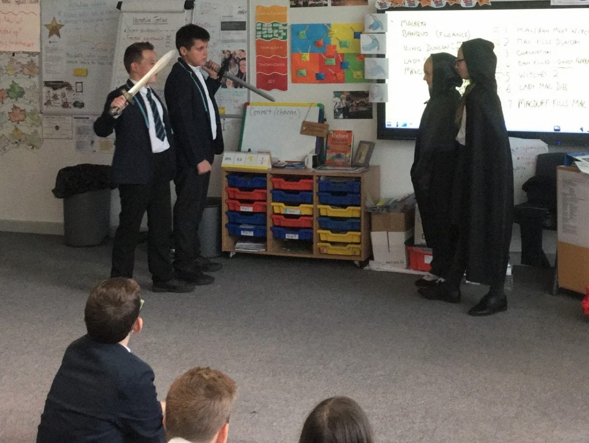 Year 6 perform Macbeth - Wainwright Primary Academy