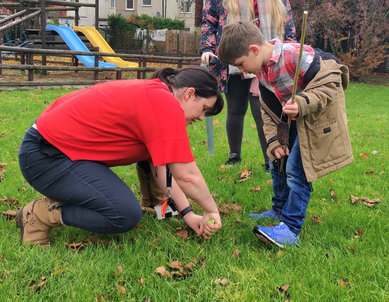 Planting trees for our Forest School - Wainwright Primary Academy